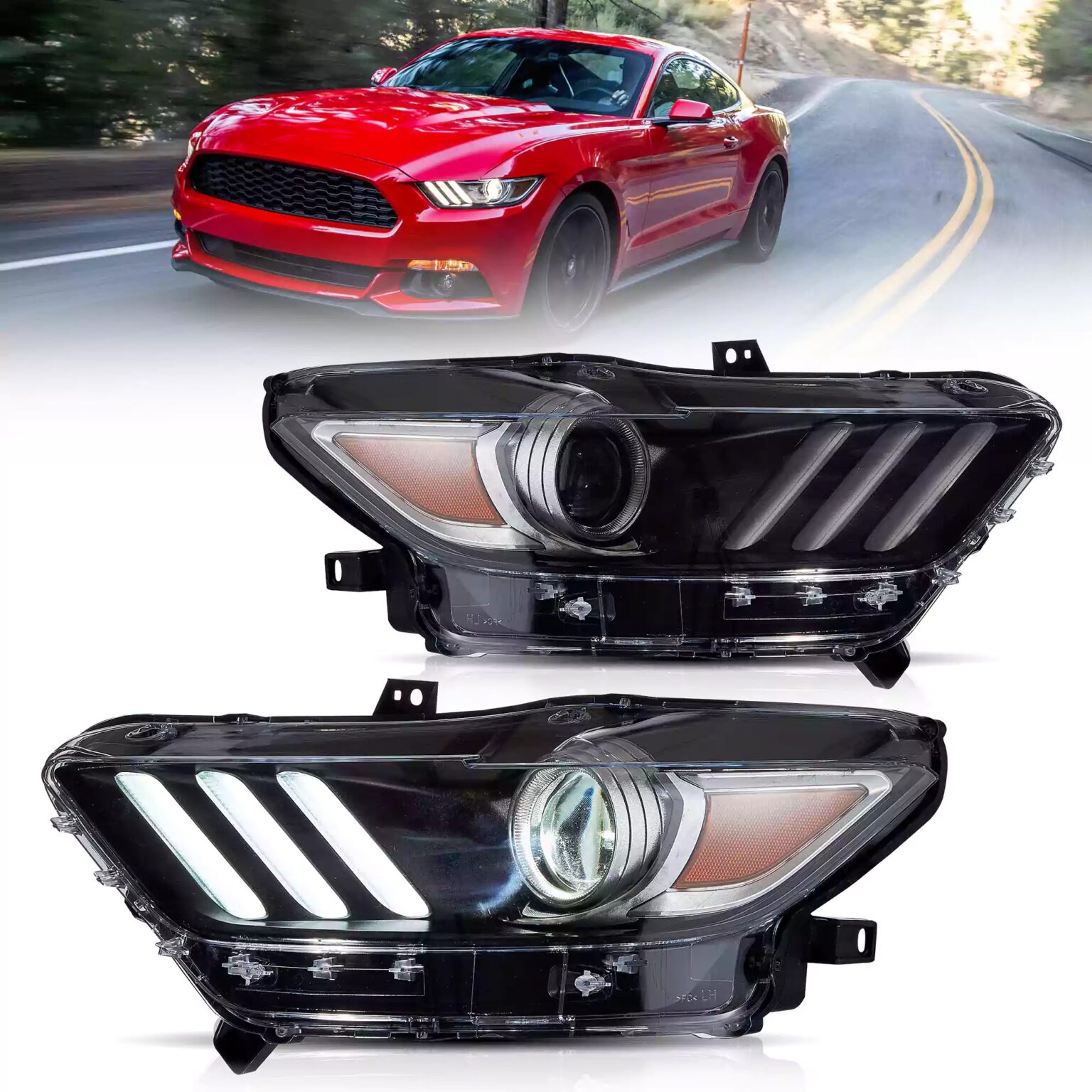 Ford Mustang Headlights 2015-2017 | Automotive Lighting Australia | VLAND